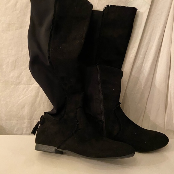JC Shoes | Shoes | Jc Shoes Black Kneehigh Boots Size 85 Nwt | Poshmark